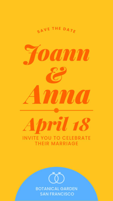 Placeit - Instagram Story Maker Featuring a Wedding Invitation and Two ...