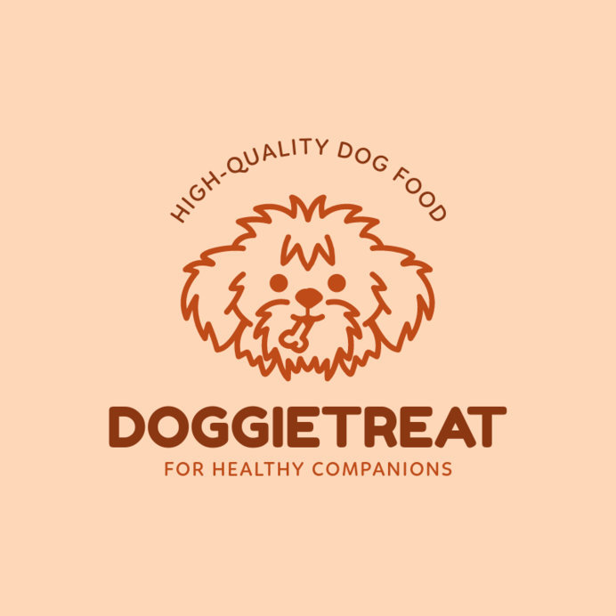 Placeit - Online Logo Template for a Dog Food Brand