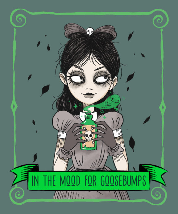 Placeit - T-Shirt Design Template Featuring an Illustration of a Spooky ...