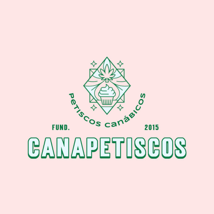 Placeit - Cannabis Bakery Logo Creator Featuring an Illustrated Cupcake
