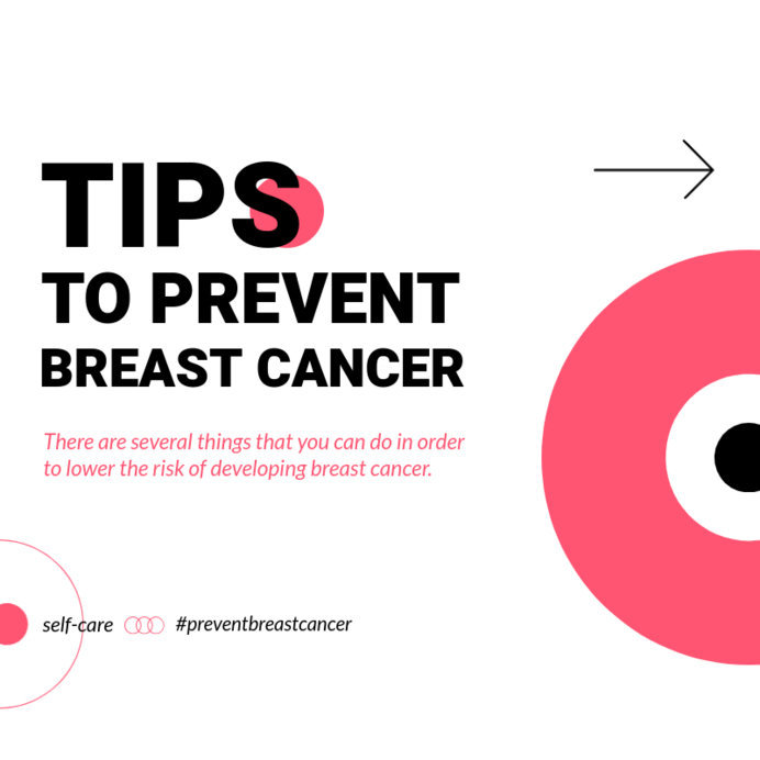 Placeit - Instagram Post Creator with Tips to Prevent Breast Cancer