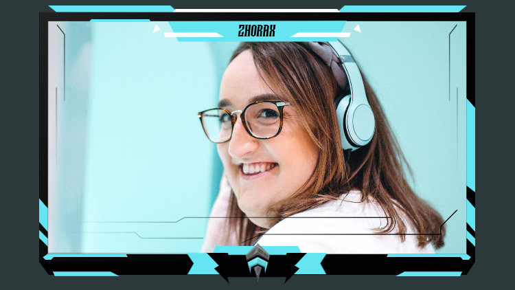 Placeit - Futuristic OBS Webcam Frame Overlay Template for Twitch Gamers