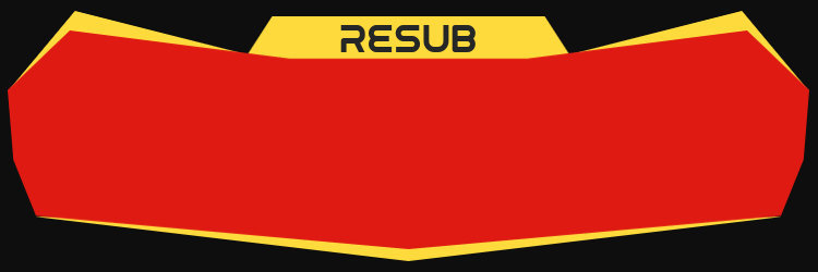 Placeit - Resub Twitch Alert Box Template Featuring a Modern Style