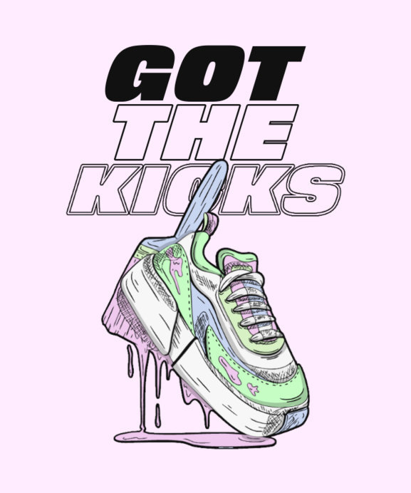 Placeit - Fashion T-Shirt Design Creator With a Melting Sneaker Shoe