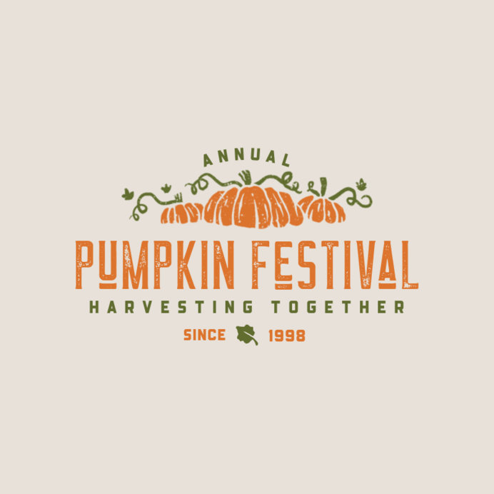 Placeit - Online Logo Maker for a Pumpkin Patch Festival