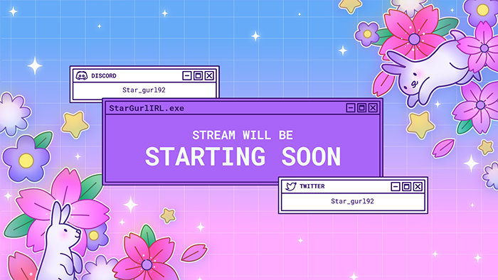 Placeit - Twitch Starting Soon Screen Maker Featuring a Cute Retro ...