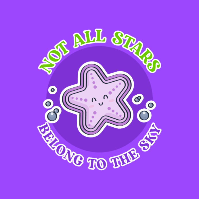Placeit - Sticker Design Creator With a Smiling Sea Star Illustration