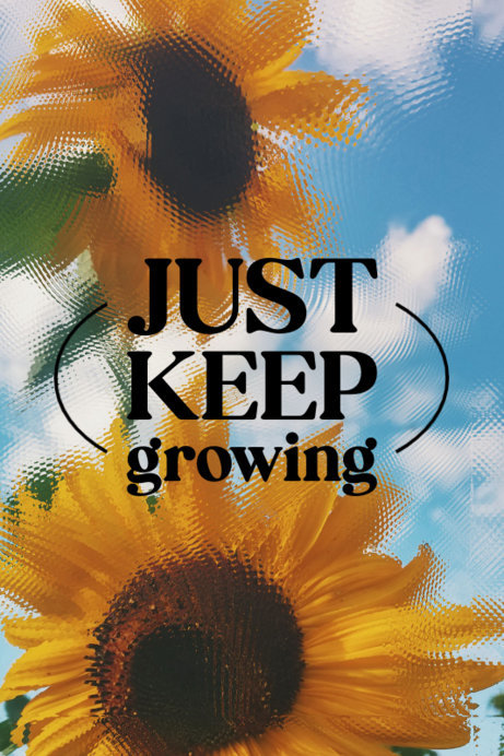 Placeit - Sunflower-Themed Poster Design Maker With a Quote