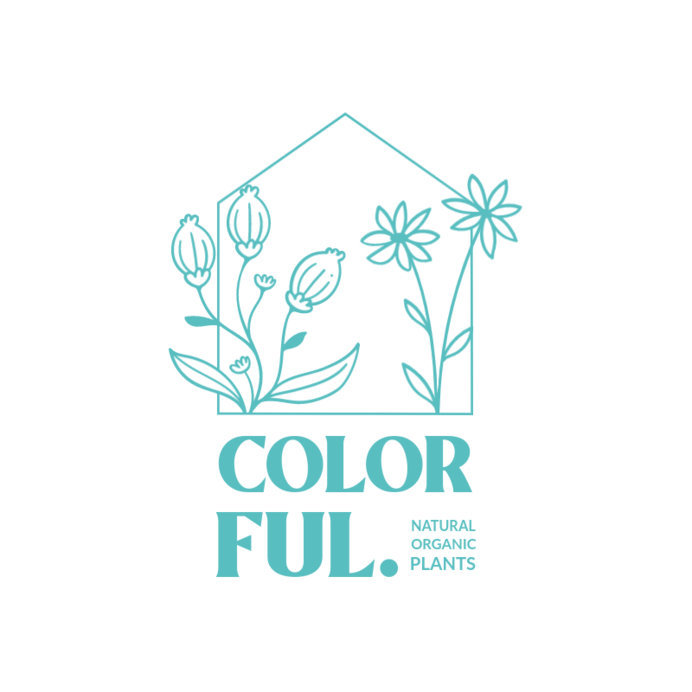 Placeit - Logo Maker for a Plant Nursery Shop With Flower Graphics