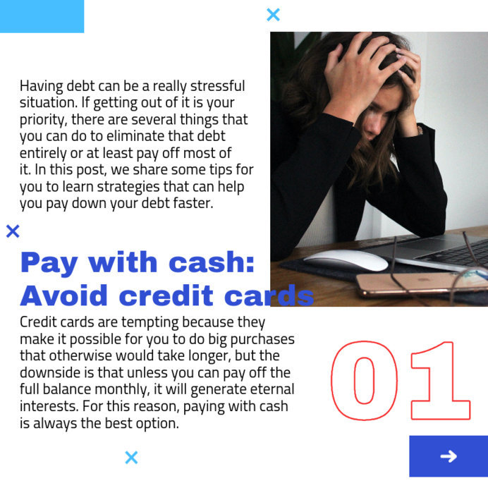 Placeit - Instagram Post Template Featuring Tips to Use Credit Cards