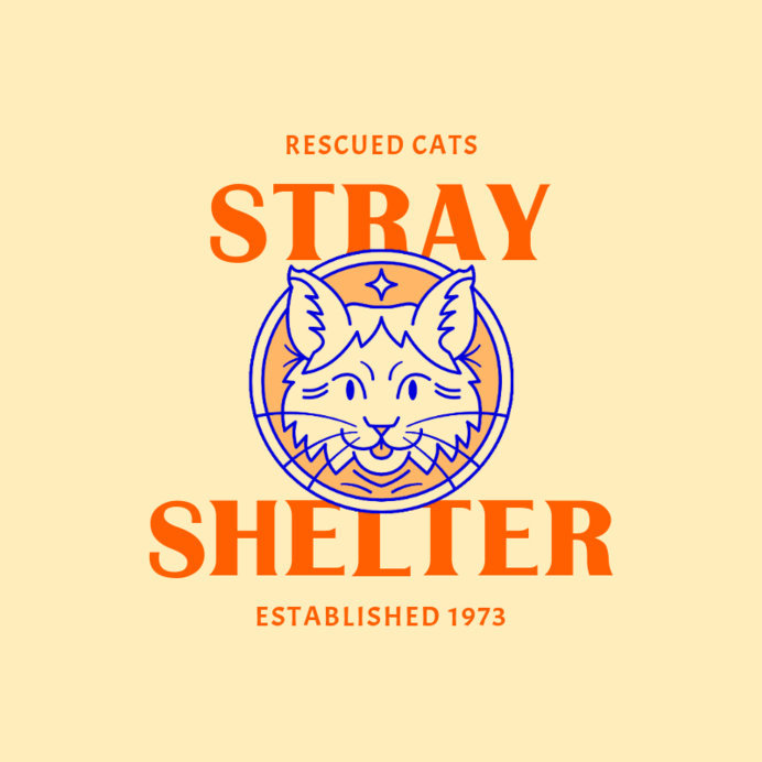Placeit - Online Logo Template for a Stray Animals Shelter