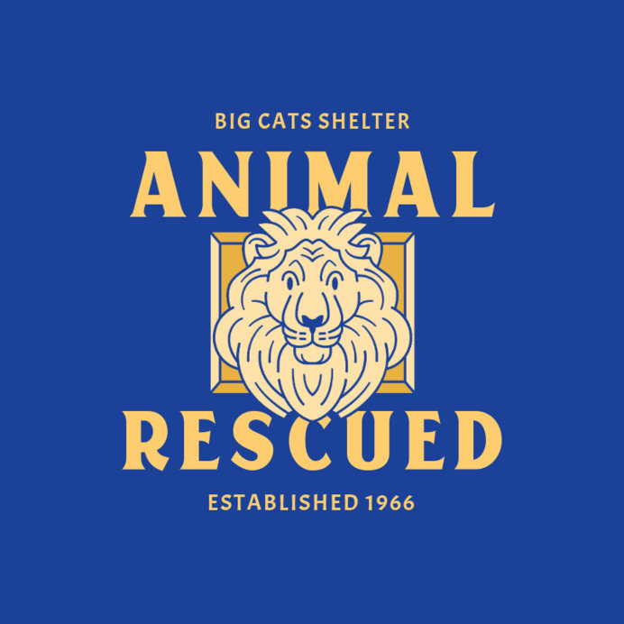 Placeit - Animal Sanctuary Logo Generator with a Lion Graphic