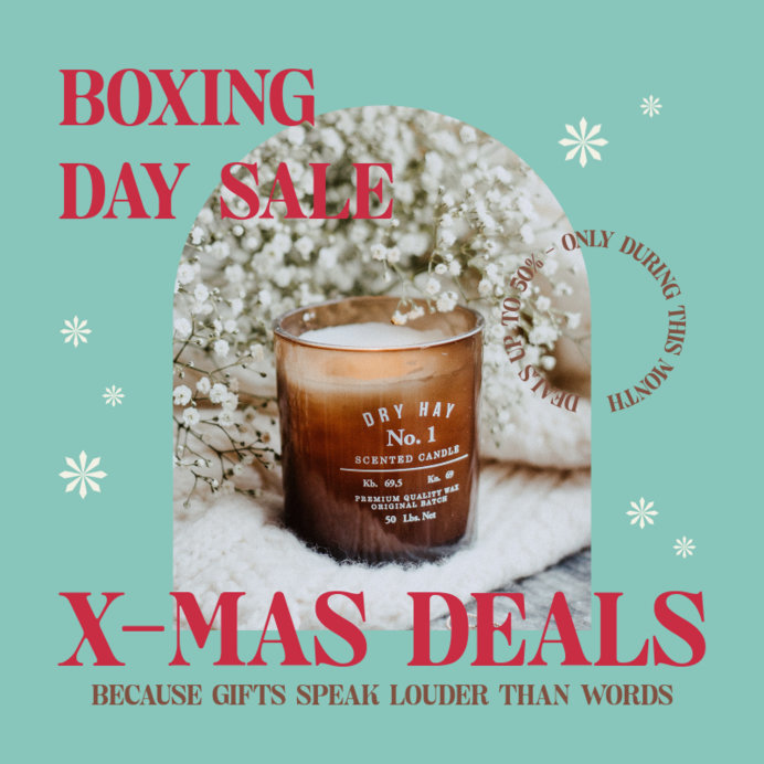 Placeit - Instagram Post Template Featuring Christmas Sale Ads for Home ...