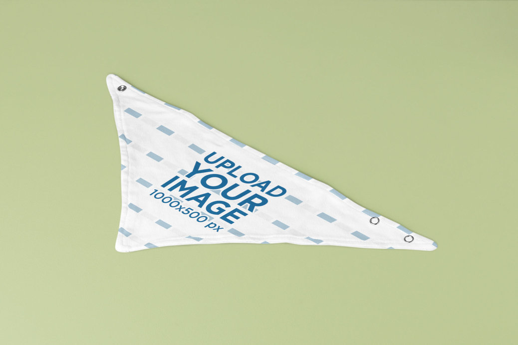 Placeit - Sublimated Pet Bandana Mockup Featuring a Color-Customizable ...