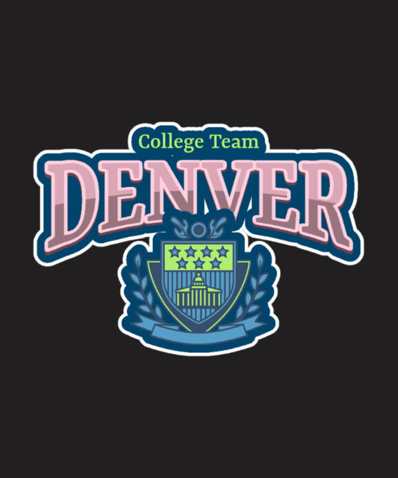 Placeit - College Team T-Shirt Design Template for a Sports League