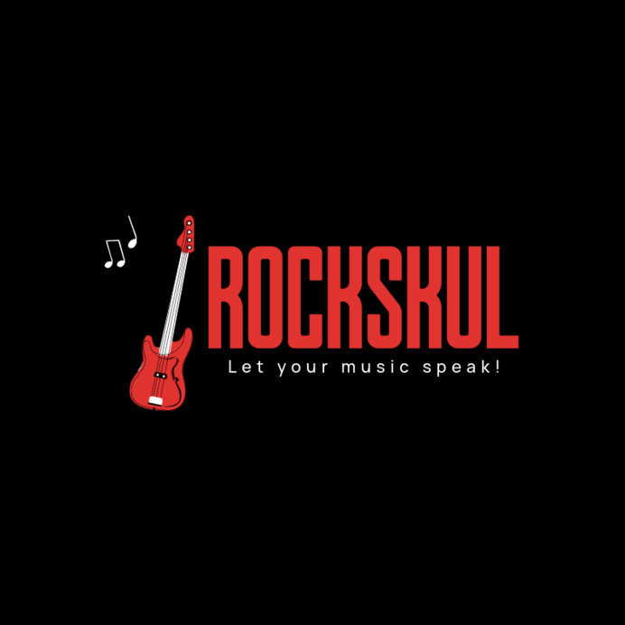 Placeit - Logo Maker for an Online Guitar Lessons Academy