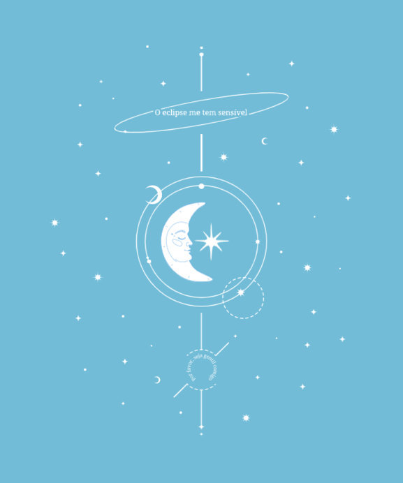 Placeit - Astrology-Inspired T-Shirt Design Creator a Moon Graphic