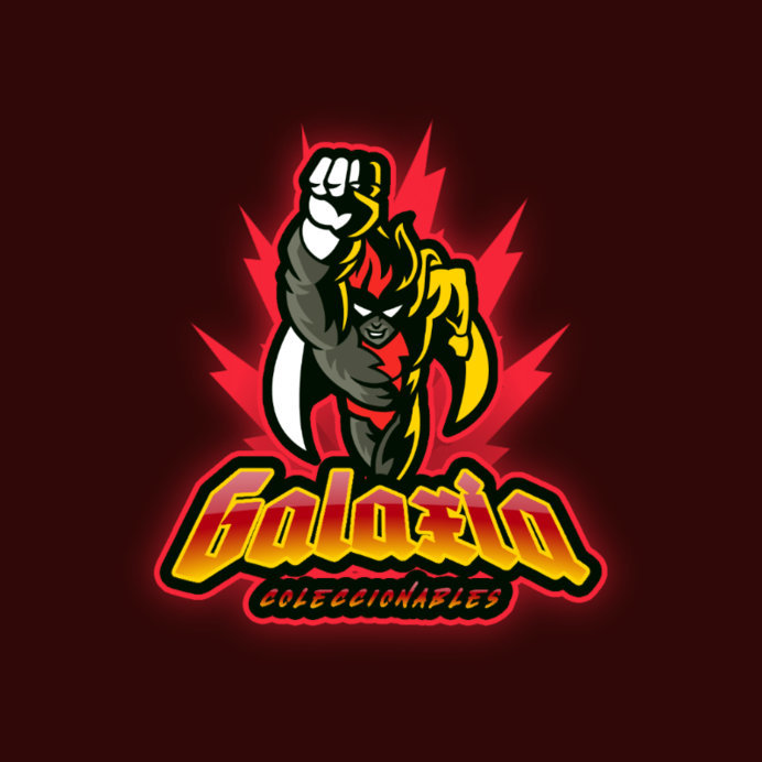 Placeit - Collectible Shop Logo Generator Featuring an Action Figure