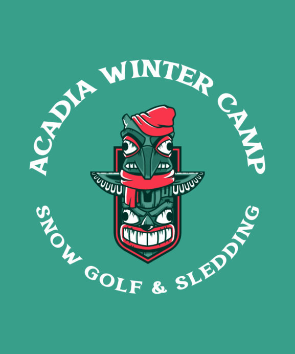 Placeit - T-Shirt Design Template for a Snowboarding Winter Camp