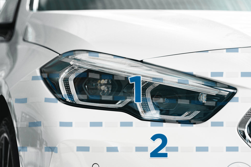 Placeit - Car Decal Mockup Featuring a Luxury Automobile