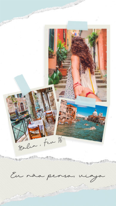 Placeit - Cute Instagram Story Template Featuring a Travel's Diary Theme