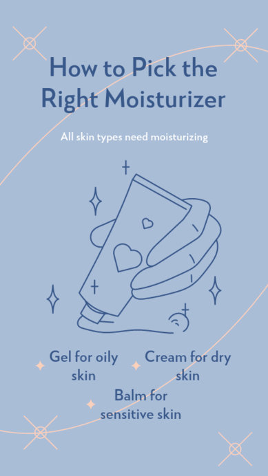 Placeit - Instagram Story Creator Featuring a Moisturizer Guide