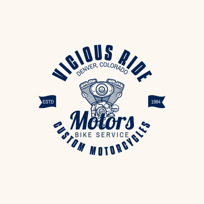 Placeit - Custom Motorcycle Store Logo Maker