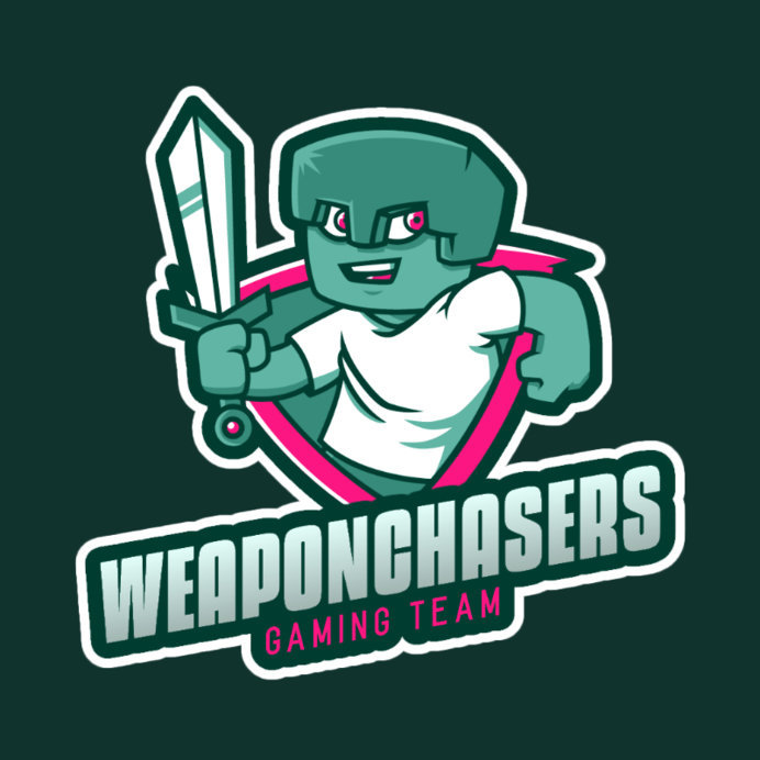 Placeit - Minecraft-Inspired Logo Maker Featuring a Warrior Graphic
