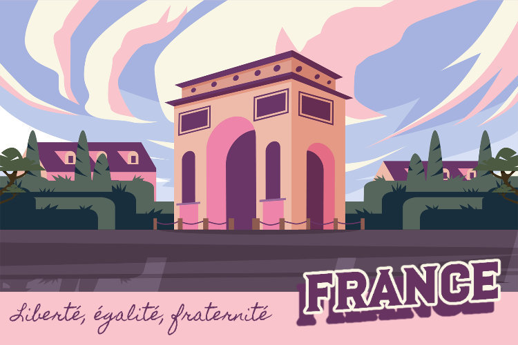 Placeit - Landmark Front Postcard Design Creator Featuring Greeting ...