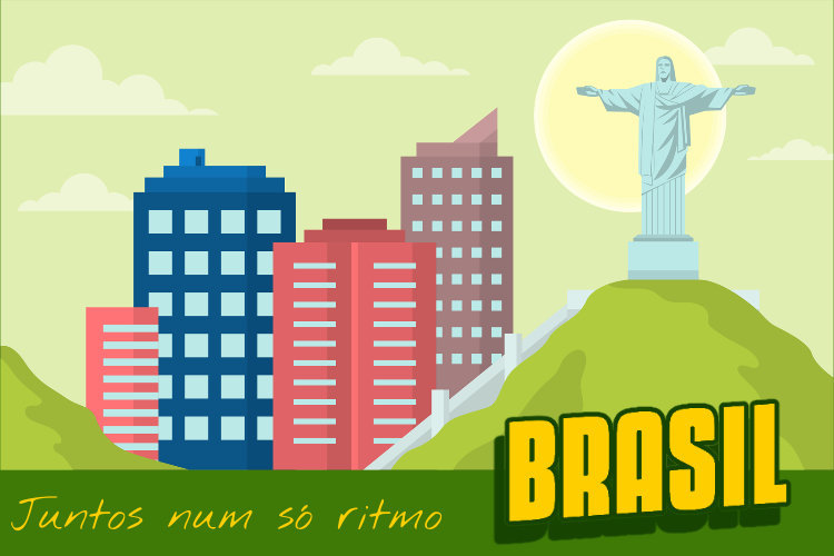 Placeit - Famous Front Postcard Design Generator Featuring a Brazilian ...