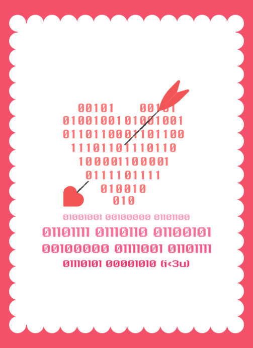 Placeit - Valentine's Day-Themed Greeting Card Generator with a Binary ...