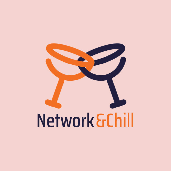 Placeit - Networking App Logo Maker Featuring Two Glass Graphics