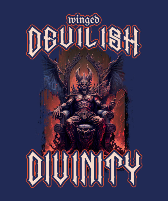 Placeit - T-Shirt Design Template Featuring a Devil Illustration ...