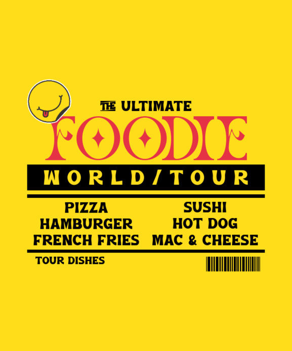 Placeit - World Tour Back T-Shirt Design Maker Featuring Fun Set List