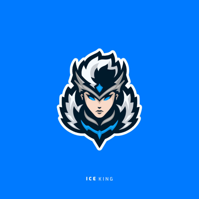 Placeit - Online Logo Creator for Gamers Featuring an Ice King Character