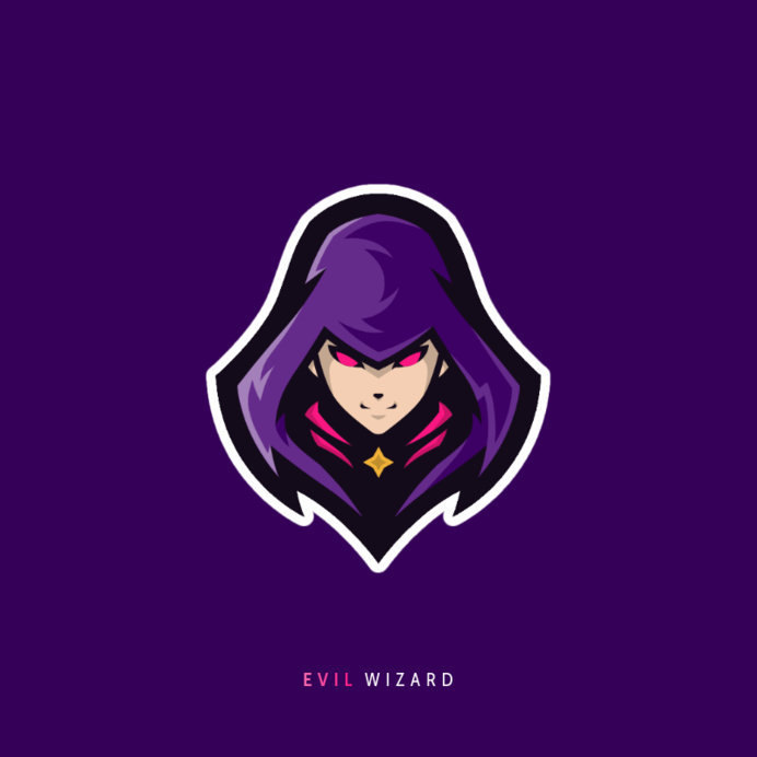 Placeit - Logo Maker Featuring an Evil Wizard Graphic Inspired by Valorant