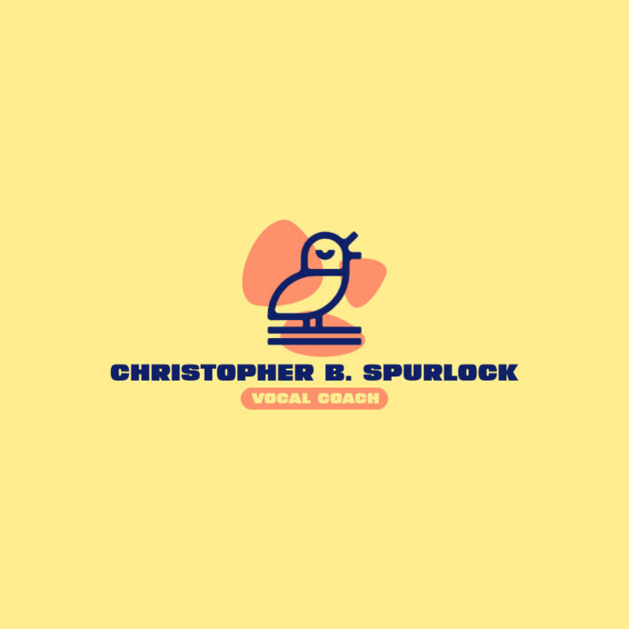 Placeit - Logo Generator with a Singing Bird Graphic for a Vocal Coach