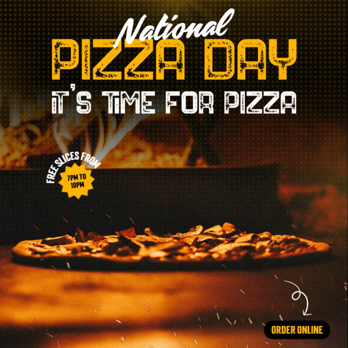 Placeit - Free-Slice Promo Instagram Post Maker for National Pizza Day
