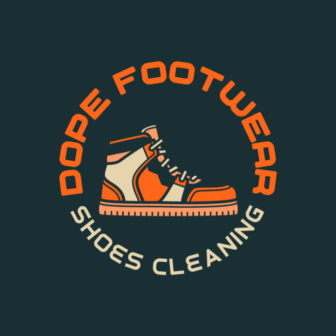 Placeit - Shoe Repair Logo Maker Featuring a Sneaker Graphic