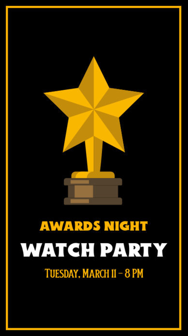 Placeit - Awards Night-Themed Instagram Story Maker Featuring a Reward ...