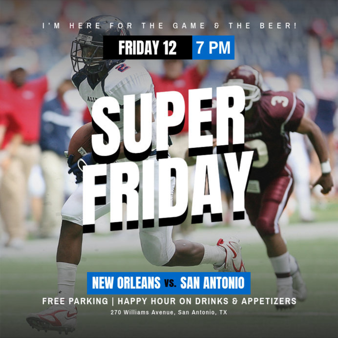 Placeit - Instagram Post Maker for a Bar's Super Sports Event Promo