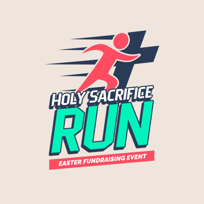 Placeit - Logo Generator for a Christian Church's Easter-Themed Run