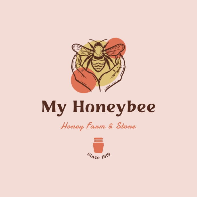 Placeit - Apiary Logo Generator Featuring a Bee Illustration
