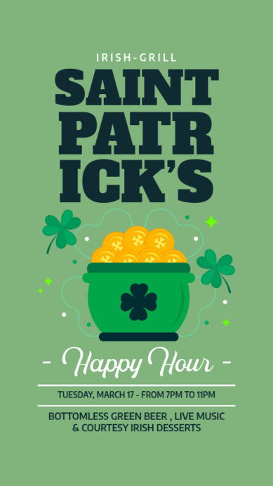 Placeit - Irish-Themed Instagram Story Generator for a St Patrick's Day ...