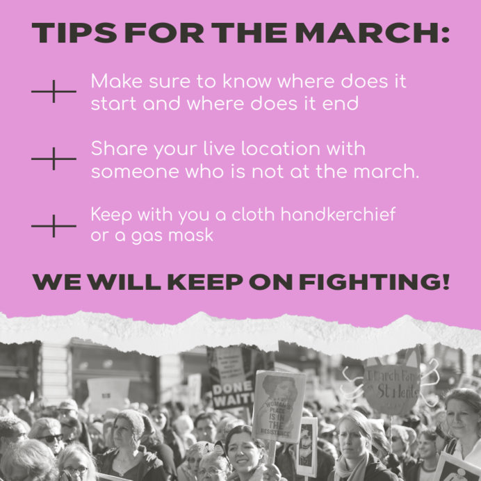 Placeit - Infographic Instagram Post Creator With Tips for a Feminist March