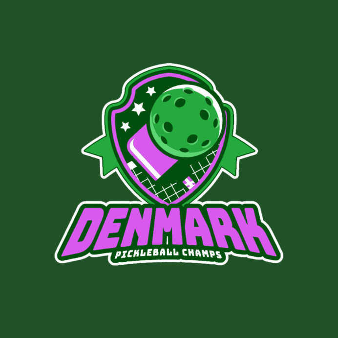 Placeit - Logo Maker with a Customizable Emblem for a Pickleball Team