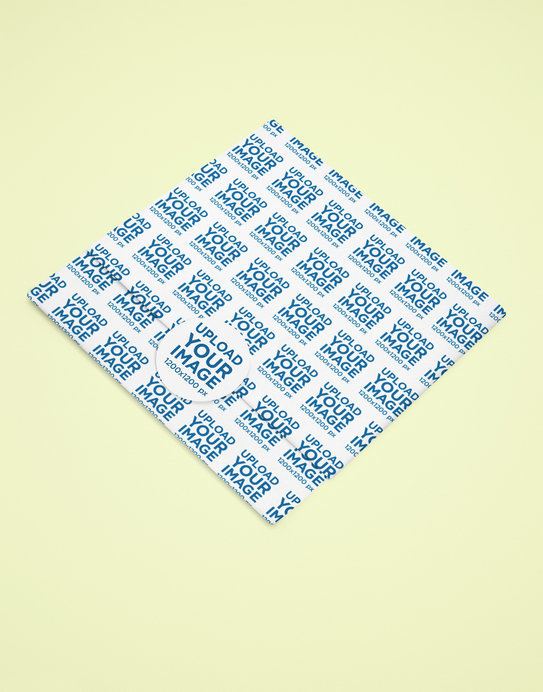 Placeit - Wrapping Paper Mockup Featuring a Circular Sticker