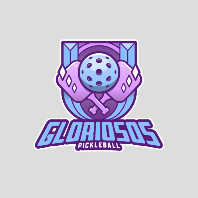 Placeit - Pickleball Team Logo Template Featuring an Emblem Illustration