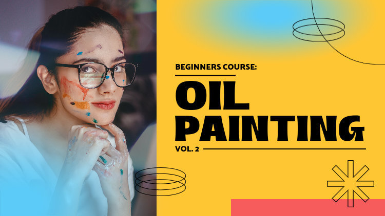 Placeit - YouTube Thumbnail Template for an Oil Painting Video Tutorial