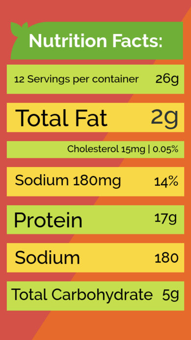 Placeit - Nutrition Facts Label Maker Featuring Food Value Information